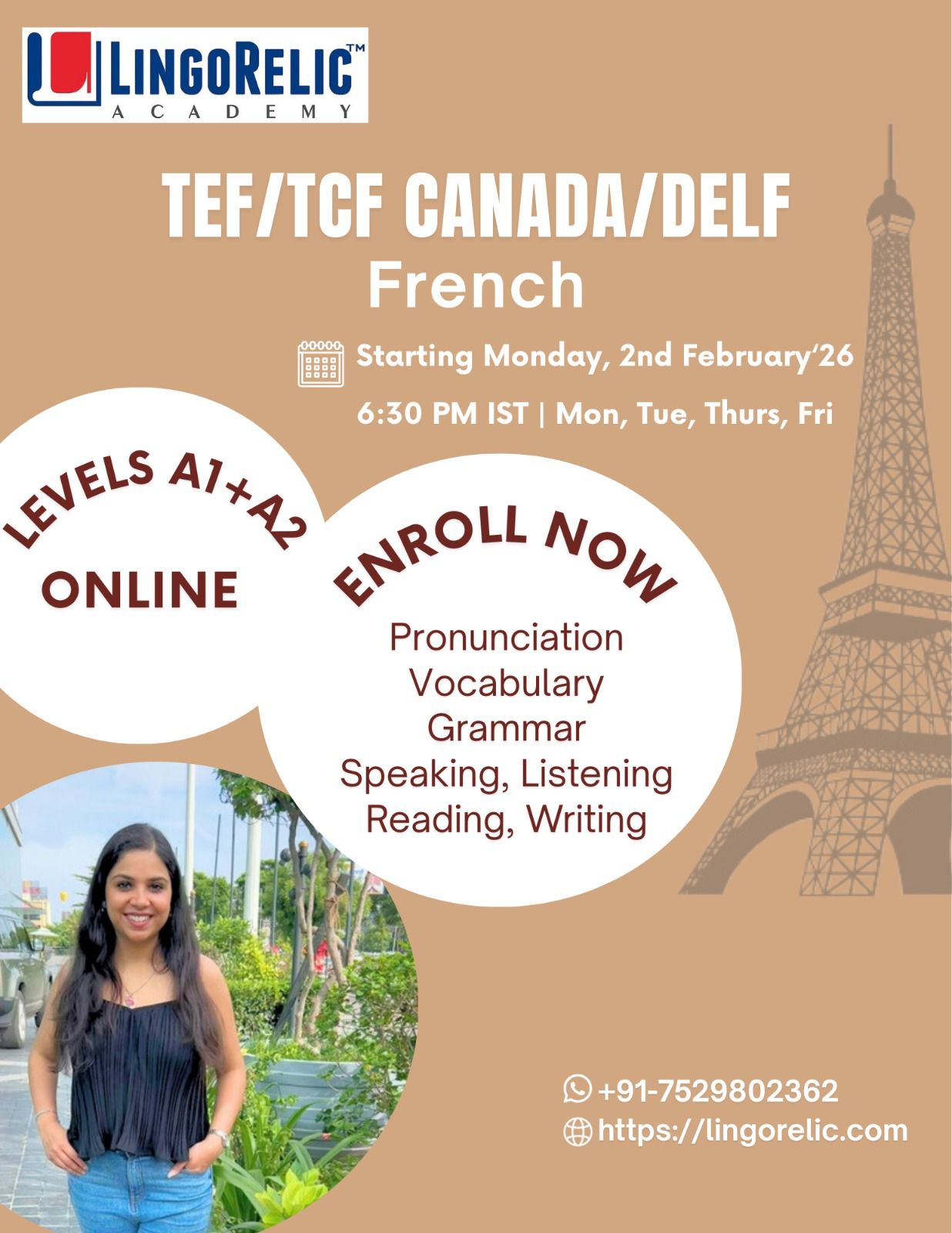 A1 + A2 FRENCH COURSE (TEF | TCF Canada | DELF Oriented Foundation ...